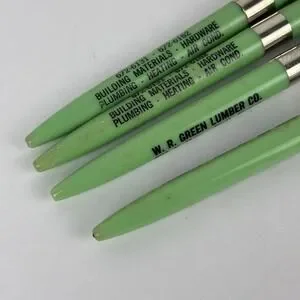 Office | W R Green Lumber Co Mechanical Pens 4 Gold Bond Promotional ...